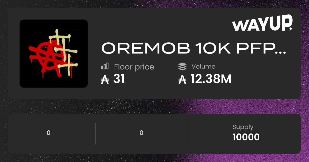 OREMOB 10K PFP COLLECTION | Wayup