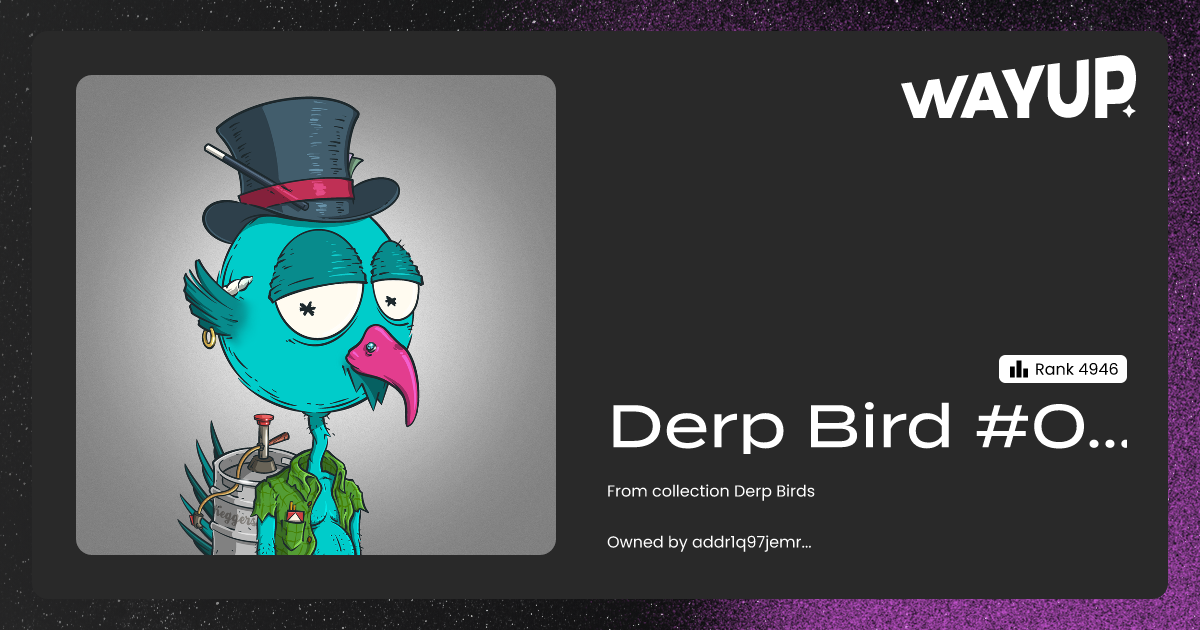 Derp Bird #03299 | Wayup